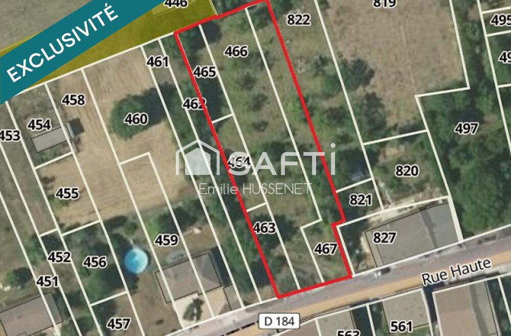 Annonce vente terrain terrain de 2094m2 à Laneuville-au-rupt (55190 ...