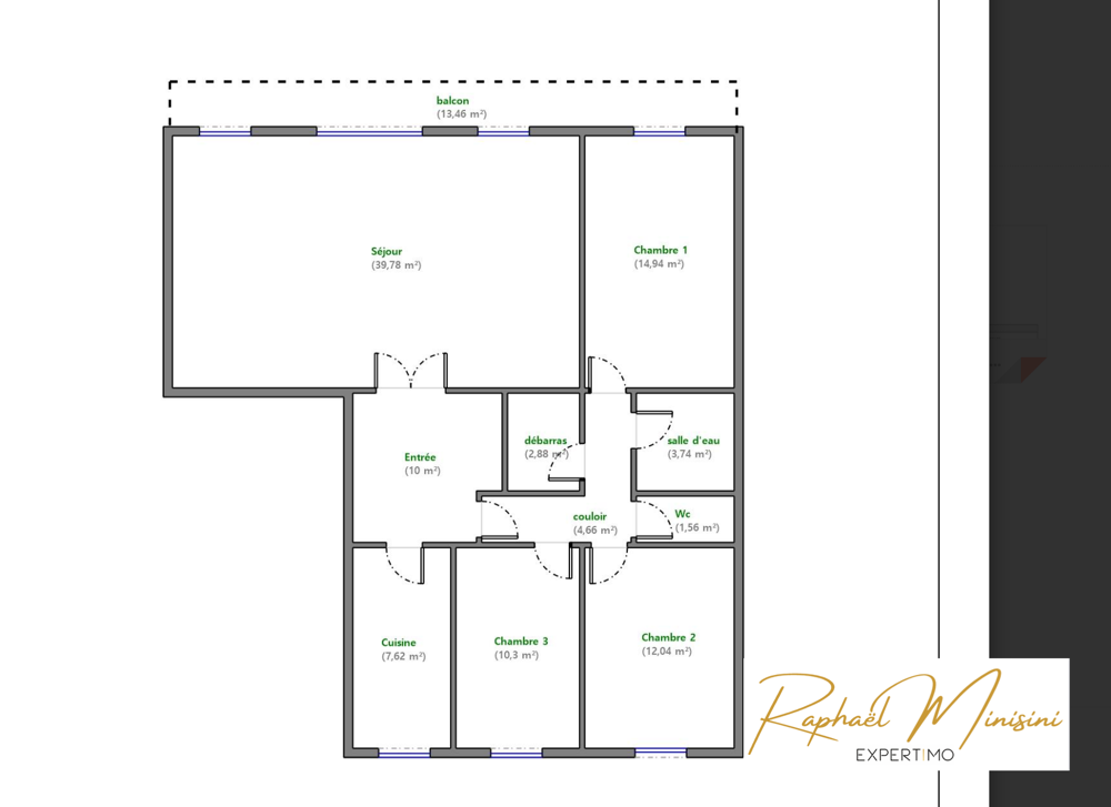 Annonce vente appartement 5 pièces de 108m2 à Versailles (78000 ...
