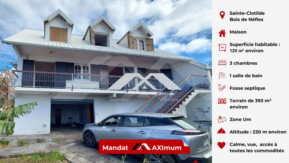 Annonce vente maison 5 pièces de 120m2 à Sainte clotilde (97490 ...