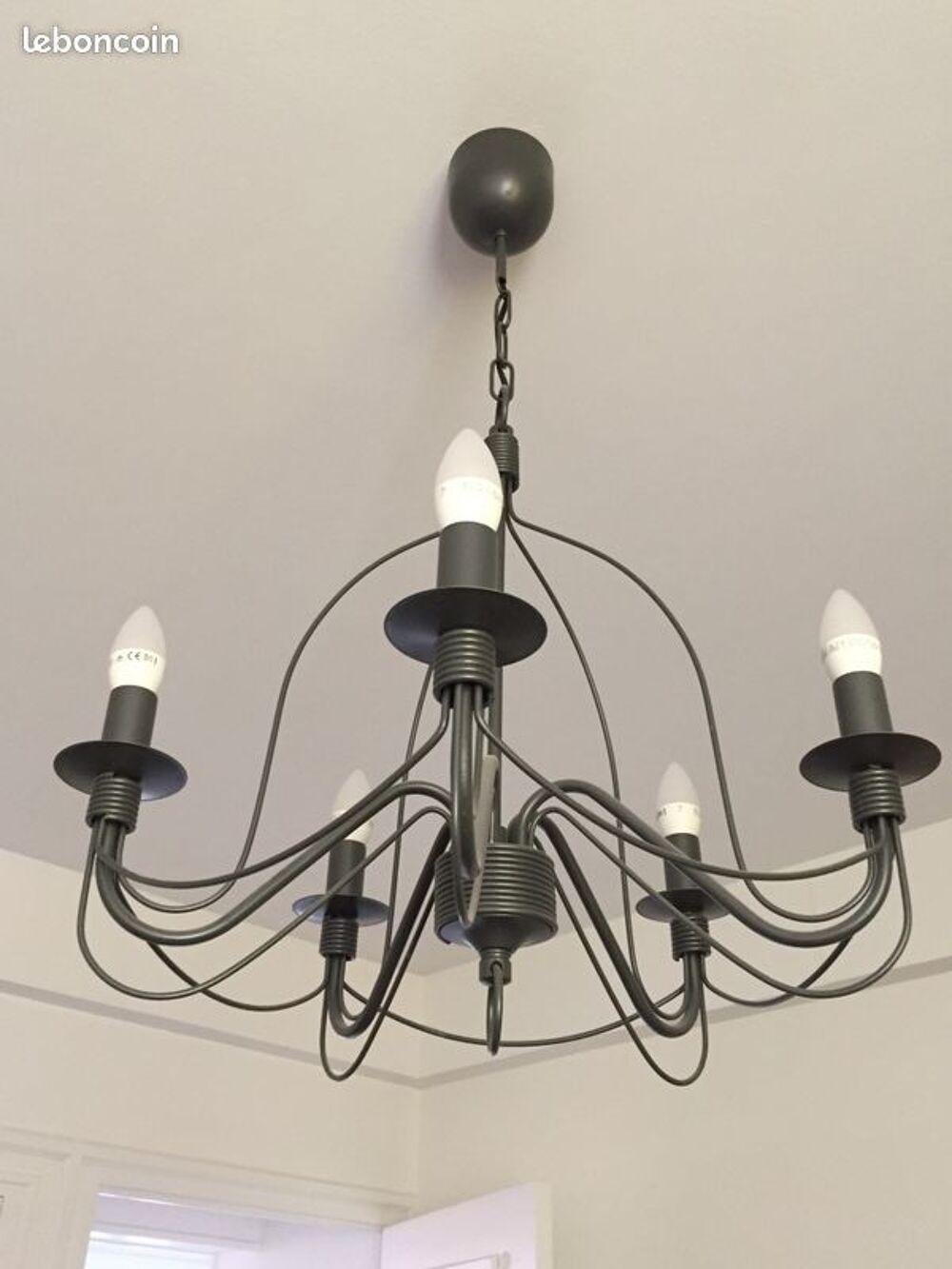 Achetez lustre métal gris quasi neuf, annonce vente à Brives-Charensac ... Achetez lustre métal gris quasi neuf, annonce vente à Brives-Charensac ...