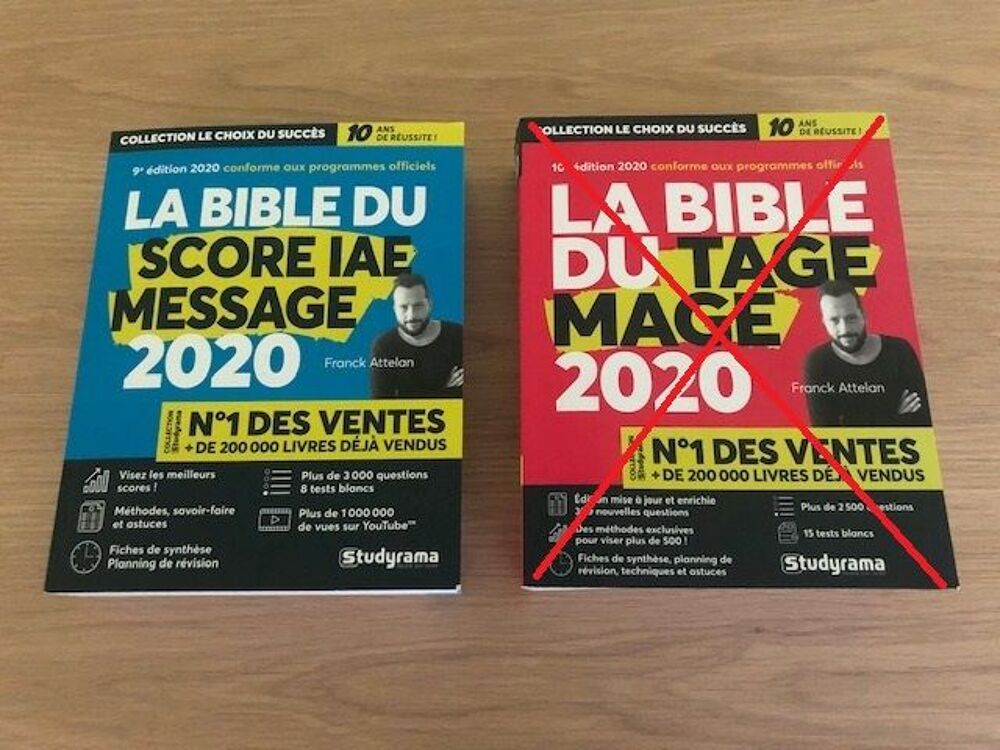 Achetez bible du score iae quasi neuf, annonce vente à Vailhauquès (34 ...