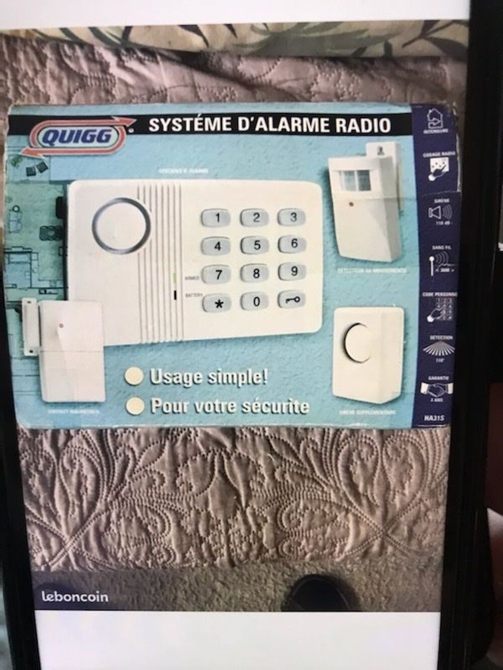 Achetez système d?alarme neuf - revente cadeau, annonce vente à Saint-Jean-de-Braye (45) WB172279080