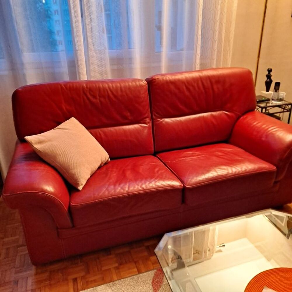 Achetez canapé fixe cuir occasion, annonce vente à Paris (75) WB176573324