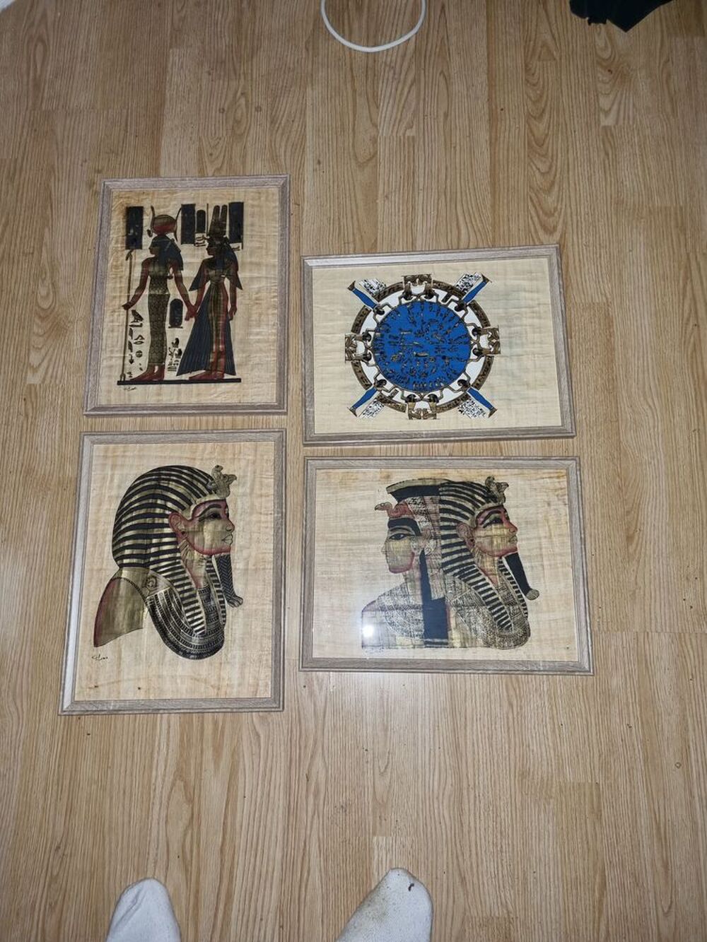 Achetez 4 tableaux papyrus 4 occasion, annonce vente à Foix (09 ...