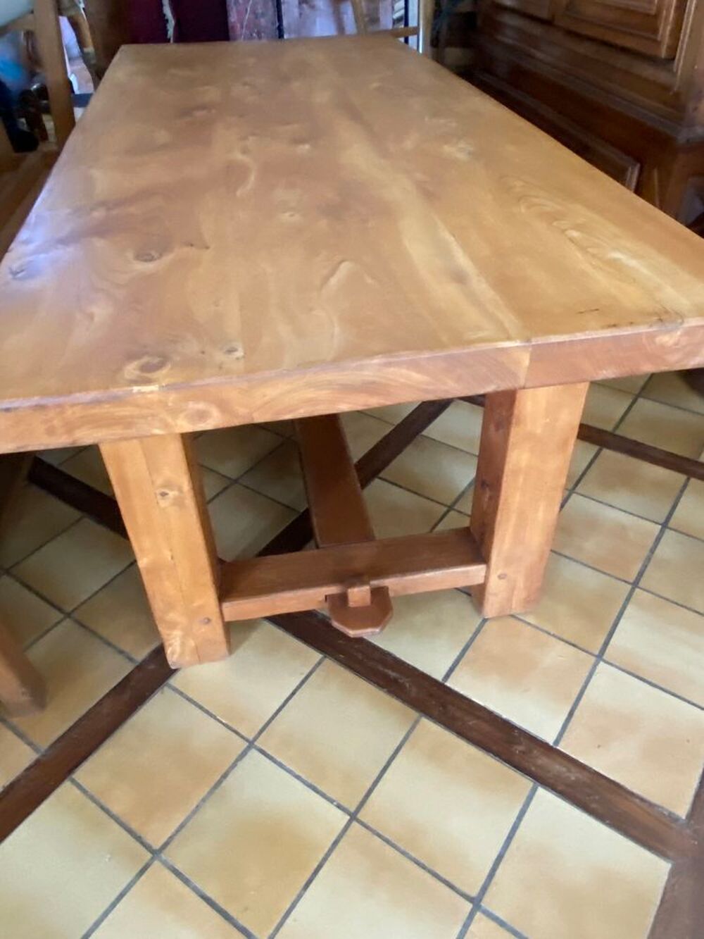 Achetez table en orme massif quasi neuf, annonce vente à Pornic (44) WB171989589