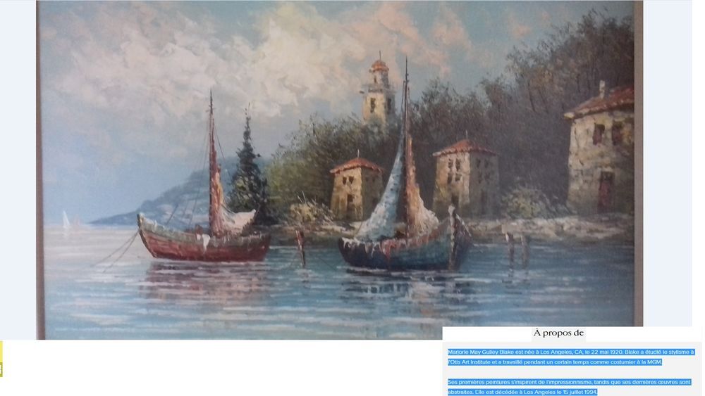 Achetez peinture originale unique/collector, annonce vente à Biches (58 ...