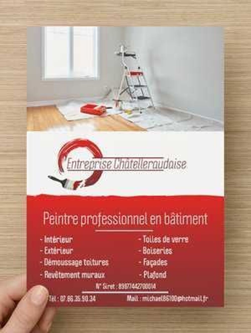 Peintre bà¢timent : annonce service travaux, réparations, jardinage à Châtellerault (86100 ...